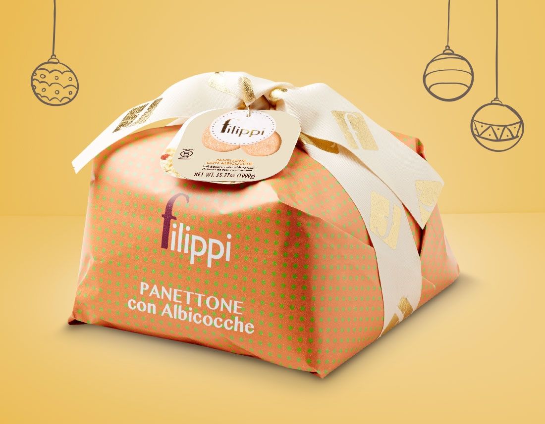 Filippi - Panettone speciale con albicocche candite 1000g - Panettoni ...