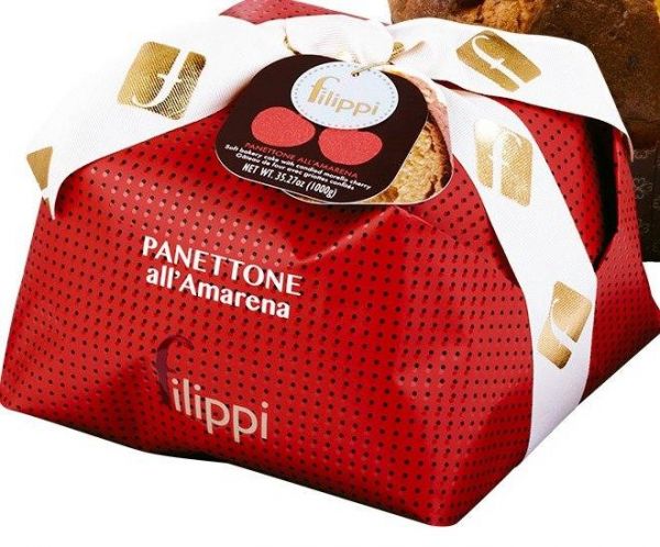 Filippi - Panettone all'Amarena 1000 g - Panettoni filippi - Salumeria ...